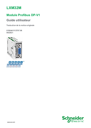 VW3A3607 - LXM32M Module bus de terrain Profibus DP-V1, Guide ...