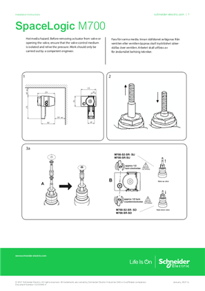 SpaceLogic M700 Installation Instructions | Schneider Electric