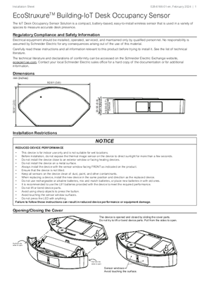 EcoStruxure Building-IoT Desk Occupancy Sensor Installation ...