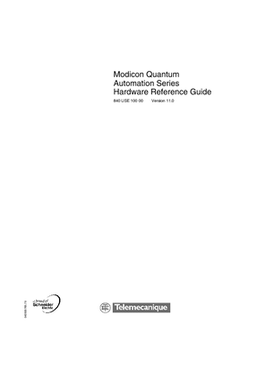 Modicon Quantum Automation Series, Hardware Reference Guide ...