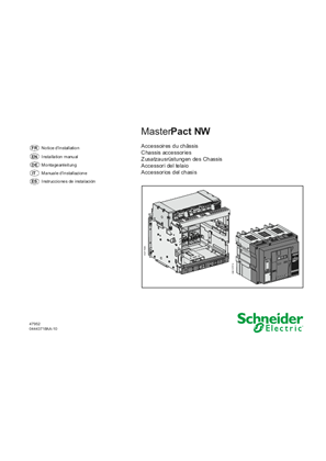 MasterPact NW - Chassis accessories - Instruction Sheet | Schneider ...