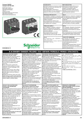 Compact INS250 - Compact INV100-250 - Switch-disconnector - Instruction ...