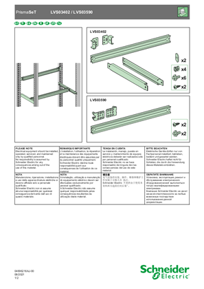 Modular device rail - Instruction Sheet | Schneider Electric