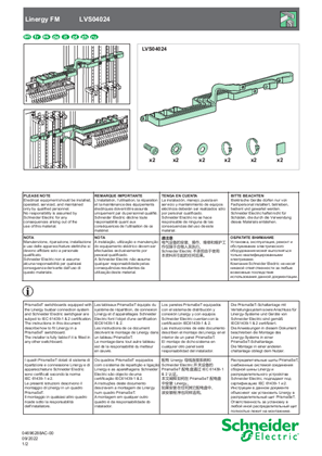 Connection of 200A Multiclip/Duct busbar - Instruction sheet Notice de ...