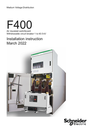 2022 F400 installation guide Guía de usuario | Descargas Schneider Electric