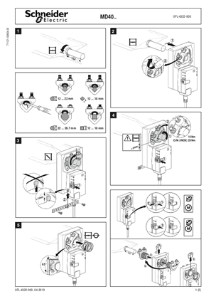 MD40.. Modulating Damper Actuator User guide | Schneider Electric