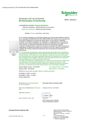 EU Declaration of Conformity | Schneider Electric