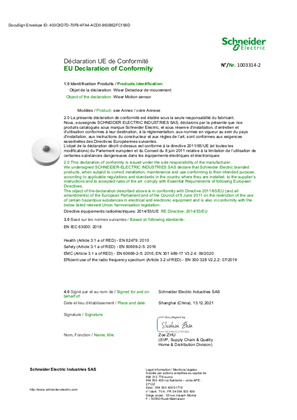 EU declaration of conformity Declaración de conformidad | Schneider ...