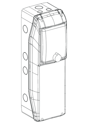 Mureva Polyvalent Enclosure with smooth face 5 modules H 460mm - 3D CAD ...