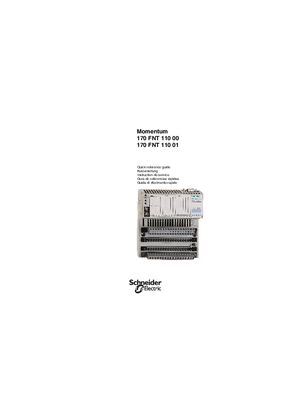 170FNT11000, 170FNT11001 Communication adapter, Quick reference guide ...