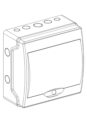Mureva Mini Enclosure 8 modules - 3D CAD | Schneider Electric