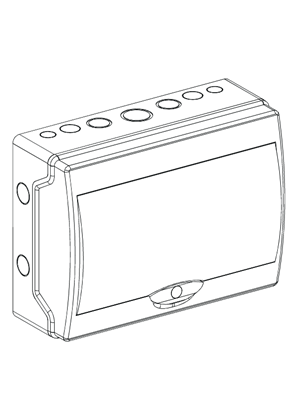Mureva Mini Enclosure 12 modules - 3D CAD Diagramas CAD | Schneider ...