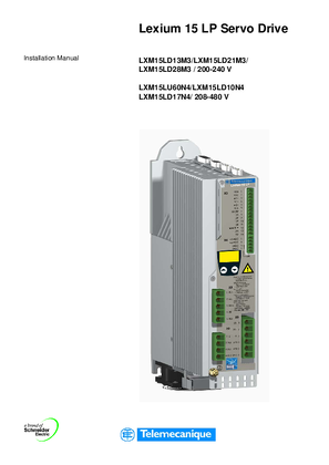 Lexium 15 LP Installation manual User guide | Schneider Electric