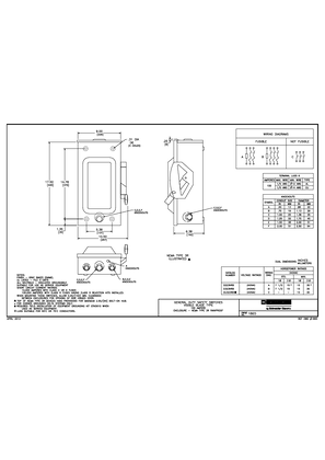 Technical drawing for 2D CAD: General Duty Safety Switches, Visible ...