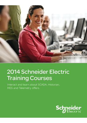 2014 Schneider Electric Training Courses Training material | Schneider ...