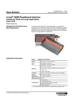 I-Line® OEM Panelboard Interiors | Schneider Electric
