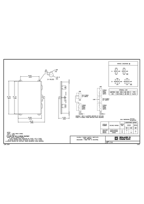 2D CAD: Double Throw Safety Switch, 200A, NEMA Type 12 Industrial ...