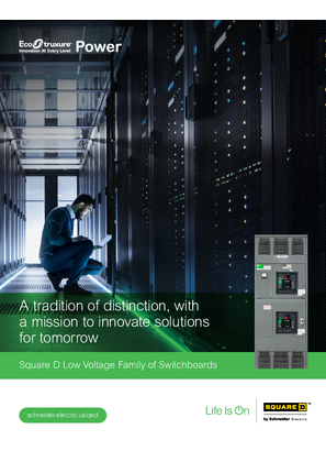 Square D QED-2, QED-6, Speed-D Low Voltage Switchboards Brochure ...