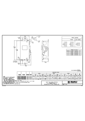 Heavy Duty Safety Switches 30A-60A Type 4-4X Technical drawings ...