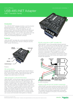 USB-485-INET - SmartX Controller Specification Sheet_2020-11-23 ...