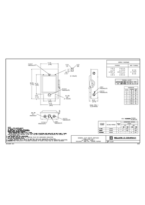 Technical drawing for 2D CAD: General Duty Safety Switches, 200A ...
