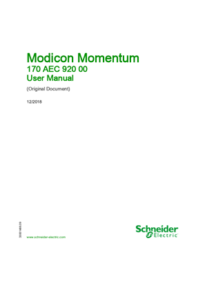 Modicon Momentum - 170AEC92000 I/O Base with 2 High-Speed Counters ...