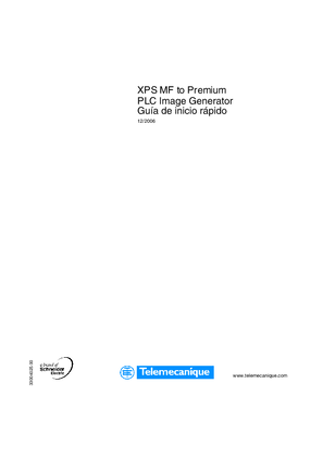 XPS MF to Premium PLC - Image Generator, Guía de inicio rápido Quick ...