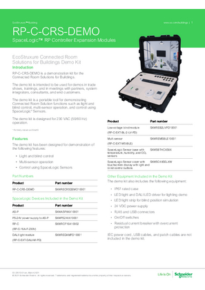 RP-C-CRS-DEMO - SpaceLogic RP Controller Expansion Modules ...