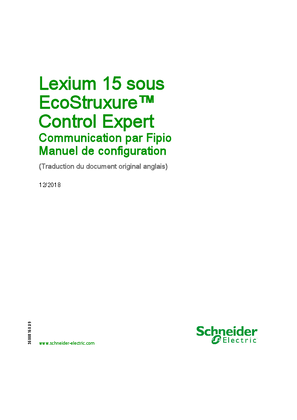 Lexium 15 sous EcoStruxure™ Control Expert - Communication par Fipio ...