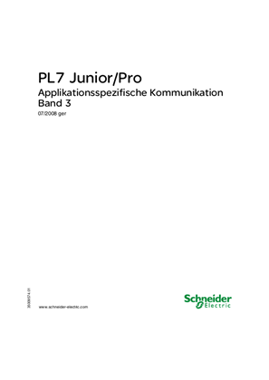 PL7 Junior/Pro, Applikationsspezifische Kommunikation, Band 3 ...