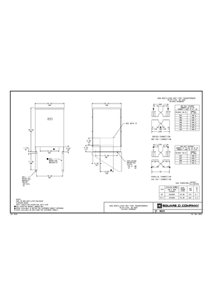 Non-Ventilated Dry-Type Transformer 25-37.5 KVA Single Phase 60hz 120 ...
