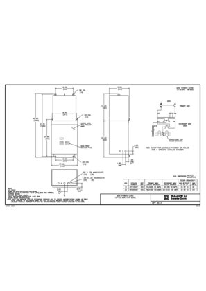 Mini Power Zone 15-25kVA Single PH 60hz Technical drawings Maßzeichnung ...