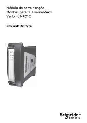User manual communication Modbus NRC12 Guia do usuário | Schneider Electric