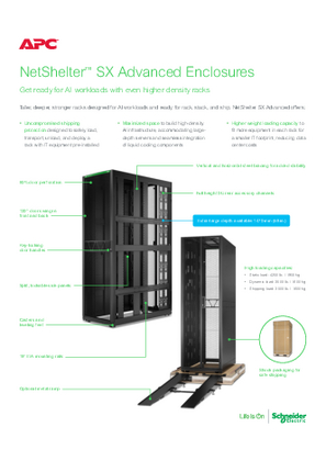 APC NetShelter SX Advanced Enclosures Brochure | Schneider Electric