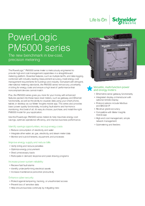 PowerLogic PM5000 Series Power and Energy Meters - Handout | Schneider ...