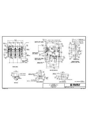 OEM OUTLINE HVL SELECTOR SWITCH INVERTED 5 & 15 Kv, 600a, 61 Ka CAD ...