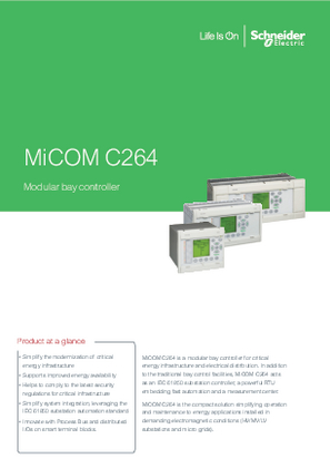 MiCOM C264 modular bay controller - brochure | Schneider Electric