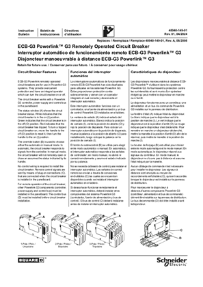 ECB-G3 Powerlink G3 Remotely Operated Circuit Breaker Installation ...