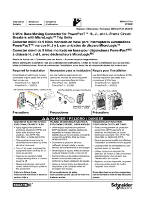 9-Wire Base Moving Connector for PowerPacT H-, J-, and L-Frame Circuit ...