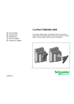 Installation manual Compact NS630b-1600 : Direct and extended rotary ...