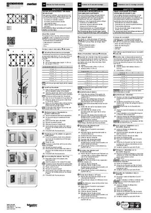 Adaptador para montaje empotrado-Instrucciones de montaje | Schneider Electric