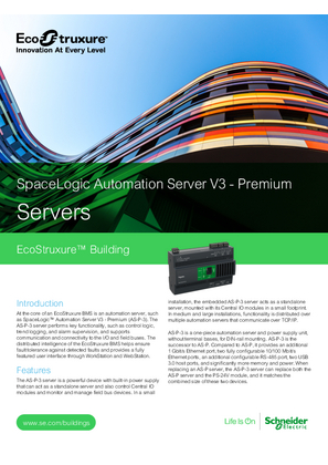 SpaceLogic Automation Server V3 - Premium (AS-P-3) - Servers ...