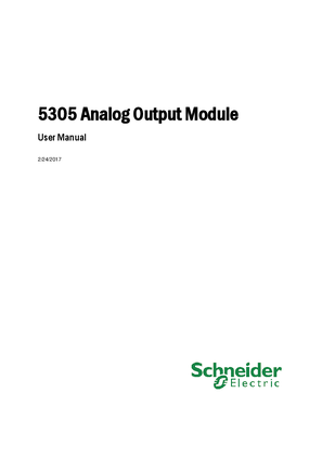5305 User Manual | Schneider Electric