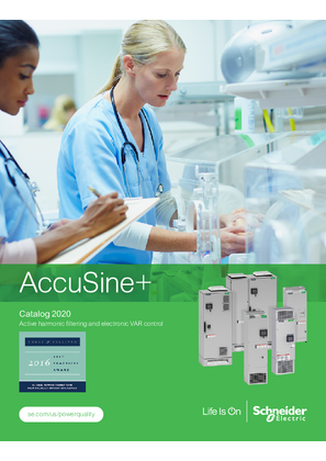 AccuSine+ Active Harmonic Filtering US Catalog | Schneider Electric