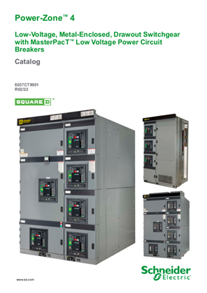Square D Power-Zone 4 Low Voltage Drawout Switchgear Catalog ...