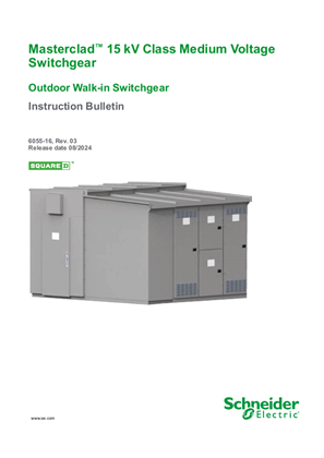 Masterclad Metal-Clad 15 kV Outdoor Walk-In Switchgear Installation ...