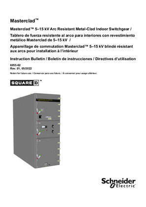 Masterclad Metal-Clad 15 kV Arc Resistant Switchgear User Guide ...