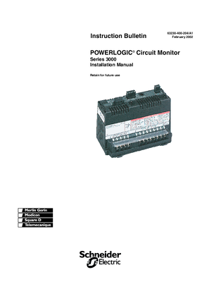 CM3 Installation EN User guide | Schneider Electric