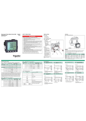 PowerLogic Power Meter 200 and 200P Installation Guide User guide | Schneider Electric
