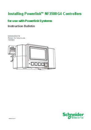 Installing Powerlink™ NF3500G4 Controllers for use with Powerlink ...